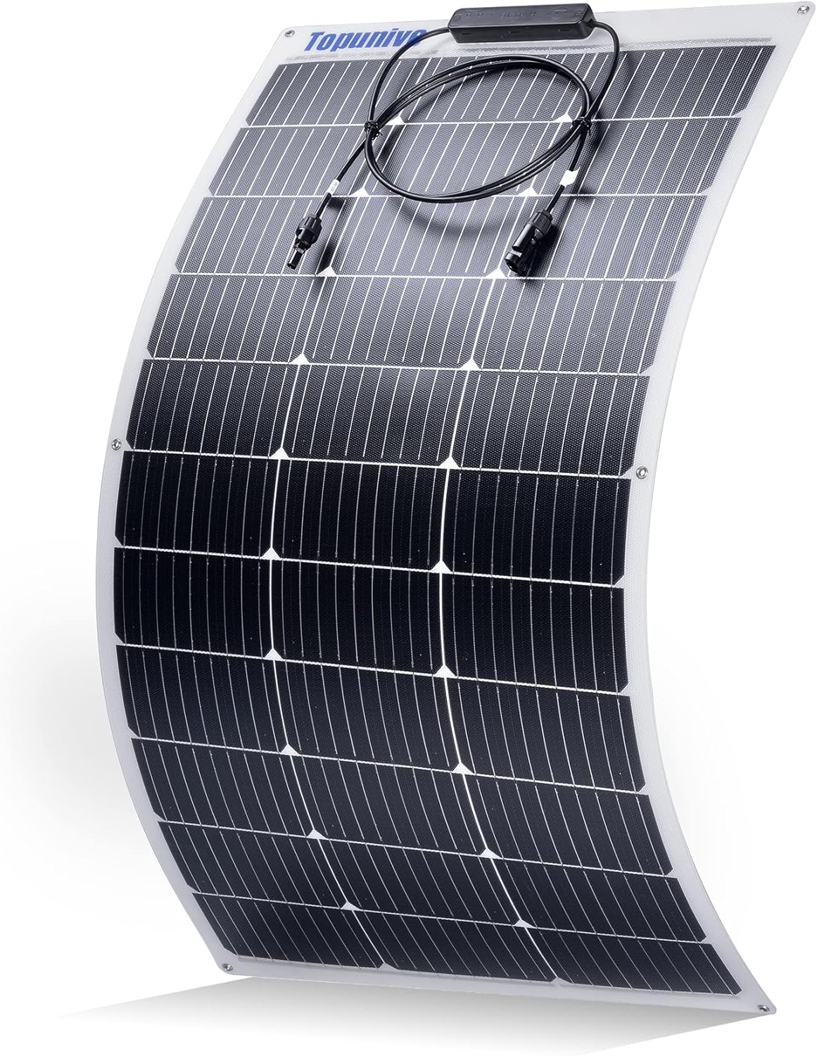 Flexible Solar Panel - Topunive 100W: Reliable and Efficient Off-Grid ...